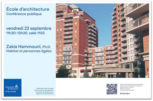 Trois conférences publiques dans le cadre du processus de sélection de ...